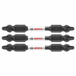 bosch itdep2r22503 3-pack 2-1/2 in. phillips/square #2 impact tough double-ended screwdriving bits