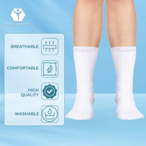 MARS WELLNESS Walking Boot Sock Liner - Low Top Short Cam Walker Boot - Cam Boot Liner - 15 Inch Cam walker Sock - 2 Socks