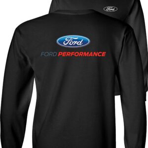 Fair Game Ford Performance Logo Long Sleeve Shirt GT Racing Design Mustang Mach 1-Black-XL