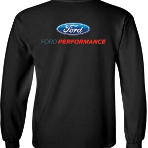 Fair Game Ford Performance Logo Long Sleeve Shirt GT Racing Design Mustang Mach 1-Black-XL