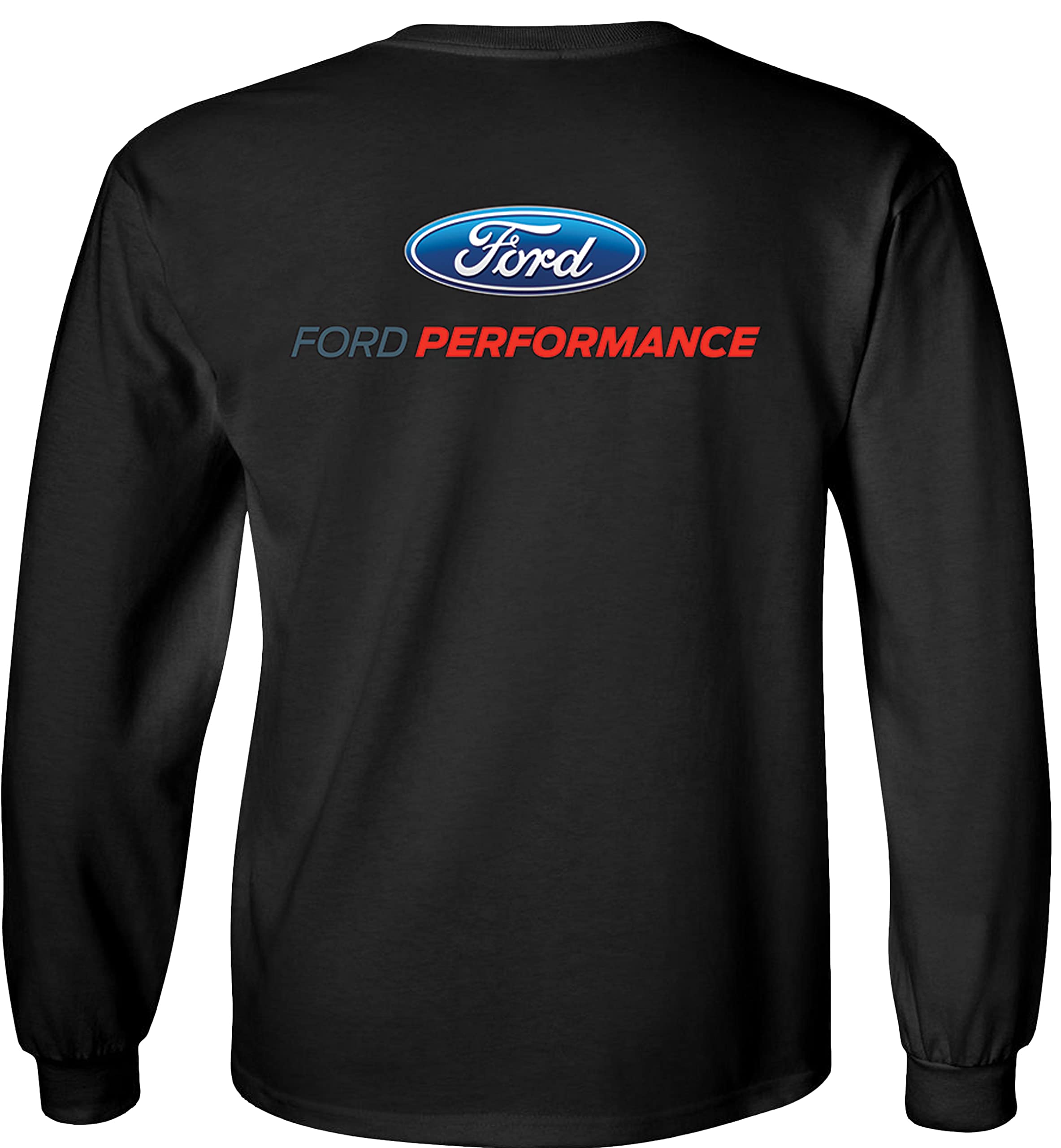 Fair Game Ford Performance Logo Long Sleeve Shirt GT Racing Design Mustang Mach 1-Black-XL