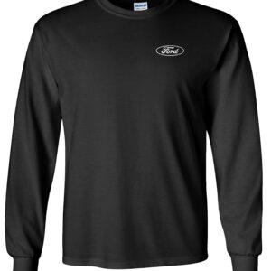 Fair Game Ford Performance Logo Long Sleeve Shirt GT Racing Design Mustang Mach 1-Black-XL