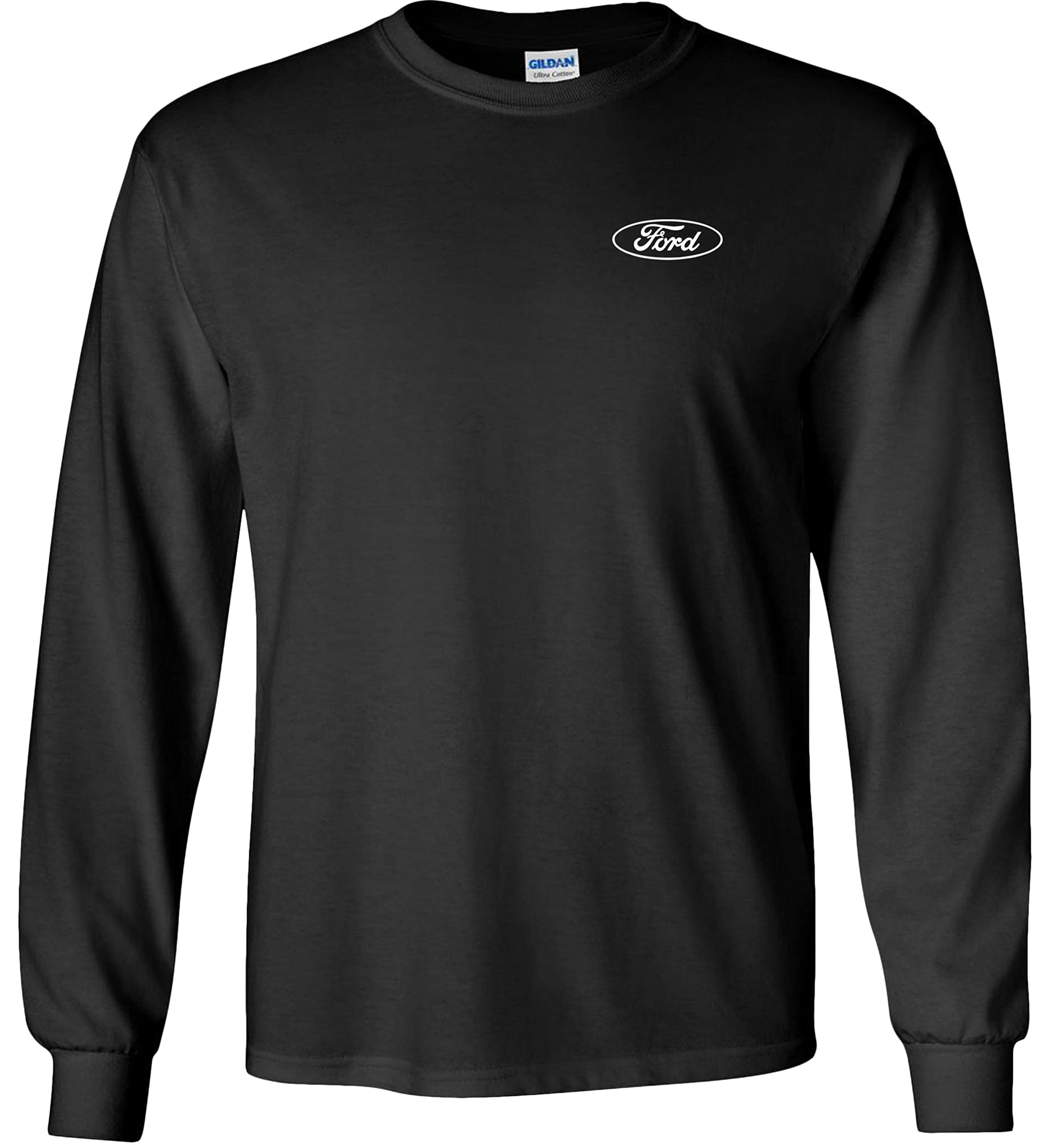 Fair Game Ford Performance Logo Long Sleeve Shirt GT Racing Design Mustang Mach 1-Black-XL