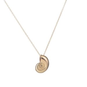 hibetek meiligo® fashion woman conch,snail,shell charm pendant necklace (gold) 2