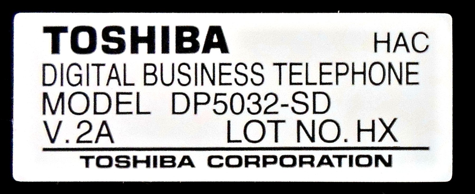 Toshiba Strata DP5032-SD 20-Button LCD Display Speakerphone (Black) (Renewed)