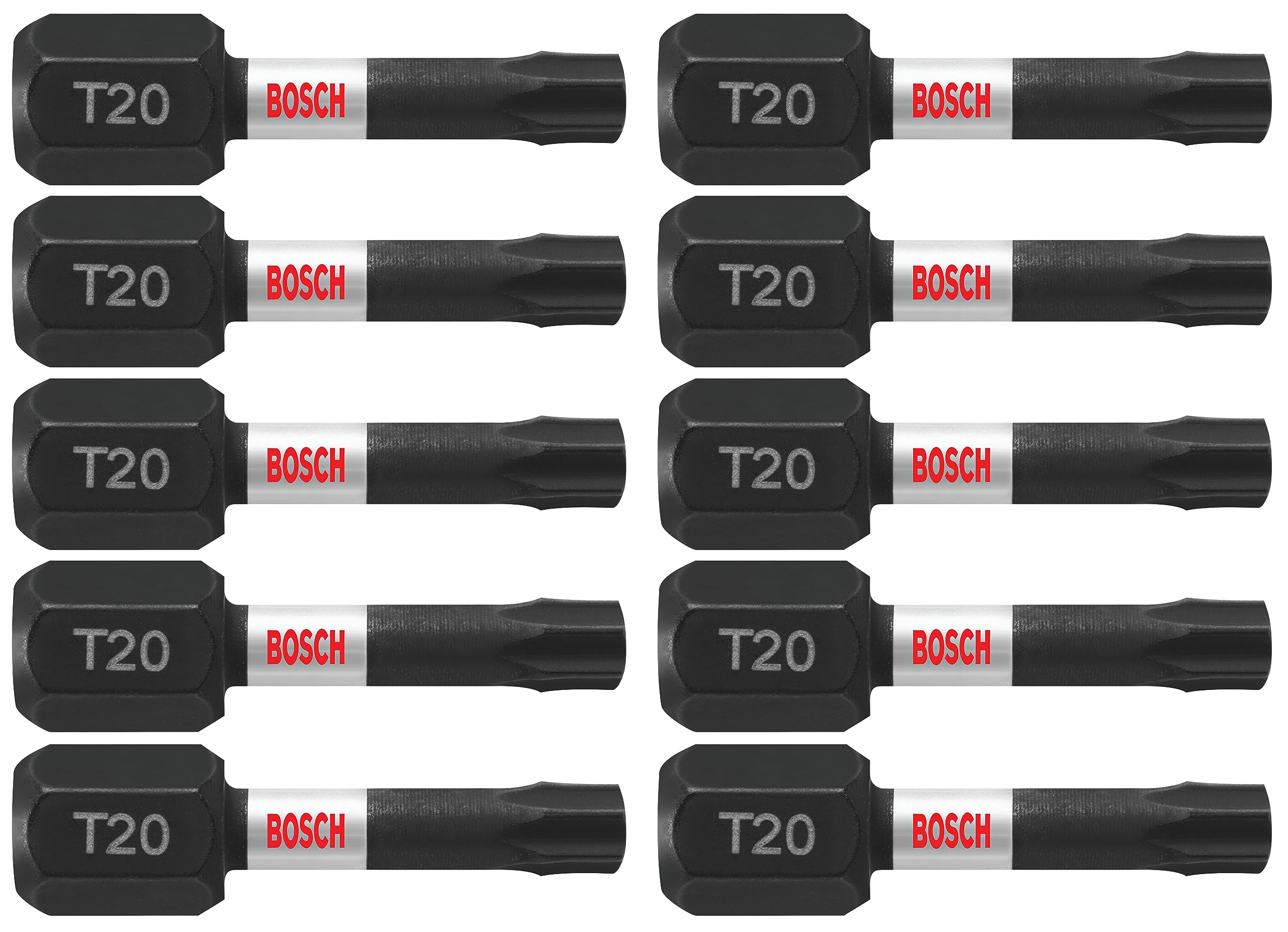 BOSCH ITT20102 2-Pack 1 In. Torx #20 Impact Tough Screwdriving Insert Bits