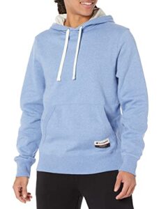 champion men's authentic originals sueded pullover hoodie, blue jazz heather, large