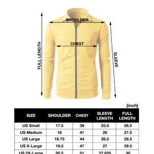 H2H Mens Active Slim Fit Track Lightweight Jacket Zip-up Long Sleeve CHARCOAL US XL/Asia 2XL (CMOJA0103)