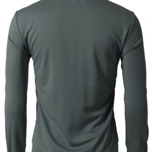 H2H Mens Active Slim Fit Track Lightweight Jacket Zip-up Long Sleeve CHARCOAL US XL/Asia 2XL (CMOJA0103)