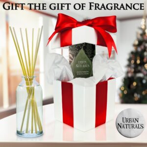 Urban Naturals Lavender Vanilla Reed Diffuser Set | Room Scent Infuser with Real Lavender & Natural Flowers | Soothing Scent Makes a Great Housewarming Gift | Great Idea