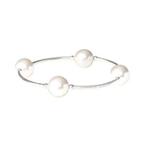 Blessing Bracelet - 12MM White Crystal Pearls - only by Made As Intended