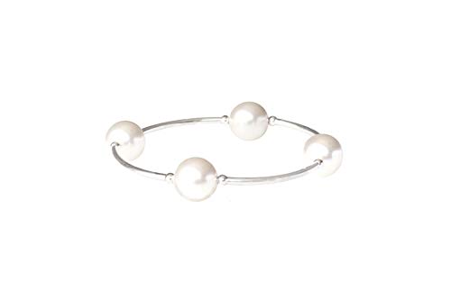 Blessing Bracelet - 12MM White Crystal Pearls - only by Made As Intended