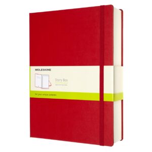 moleskine story box, hard cover, a4 (8.25" x 11.75") scarlet red