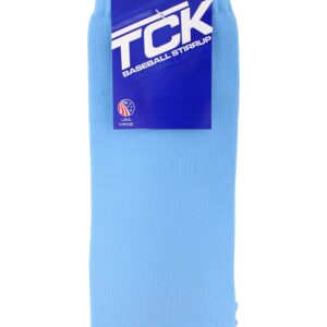 TCK Solid Colored Baseball Stirrups Pattern A (Columbia Blue, Large)