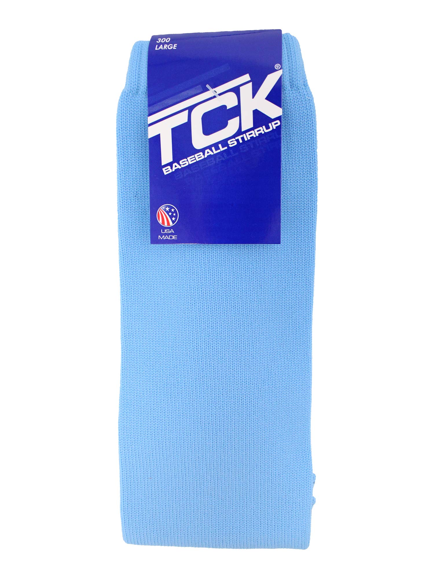 TCK Solid Colored Baseball Stirrups Pattern A (Columbia Blue, Large)