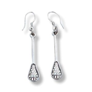 lacrosse stick earrings - lacrosse jewelry - gift for lacrosse players, moms and coaches