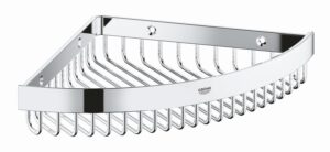 grohe 40809000 selection cube bathroom shower shelf, starlight chrome