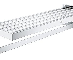 Grohe 40804000 Selection Cube Multi-towel Rack, Polished Chrome, 24"