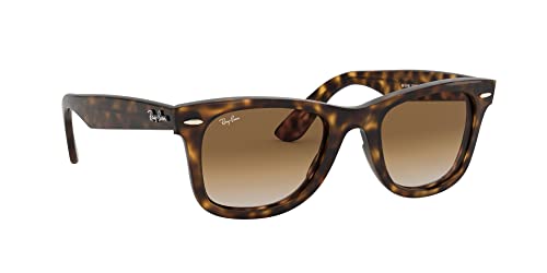 Ray-Ban Rb4340 Wayfarer Ease Square Sunglasses, Light Havana/Clear Gradient Brown, 50 mm