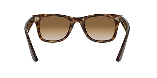 Ray-Ban Rb4340 Wayfarer Ease Square Sunglasses, Light Havana/Clear Gradient Brown, 50 mm