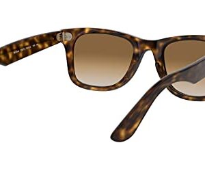 Ray-Ban Rb4340 Wayfarer Ease Square Sunglasses, Light Havana/Clear Gradient Brown, 50 mm