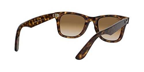 Ray-Ban Rb4340 Wayfarer Ease Square Sunglasses, Light Havana/Clear Gradient Brown, 50 mm