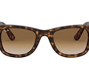 Ray-Ban Rb4340 Wayfarer Ease Square Sunglasses, Light Havana/Clear Gradient Brown, 50 mm