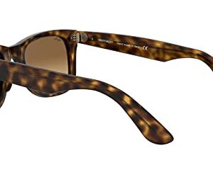 Ray-Ban Rb4340 Wayfarer Ease Square Sunglasses, Light Havana/Clear Gradient Brown, 50 mm