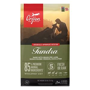 orijen dry dog food, tundra, biologically appropriate & grain free