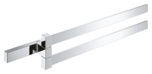 grohe 40768000 selection cube double towel-bar, polished chrome