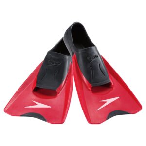 Speedo unisex adult Swim Training Switchblade Fin, Black/Red, XL - Men s Shoe size 11-12 Women Shoe 13-14 US