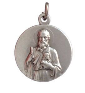 saint jude thaddeus apostle oval shape medal - patron saint of impossible cases - 100% made in italy (st.jude (round shape))