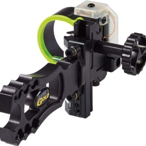 Black Gold Ascent Verdict Archery Sight-Black/Right Hand Adjustable-3 Pin/ .19 Pin Size