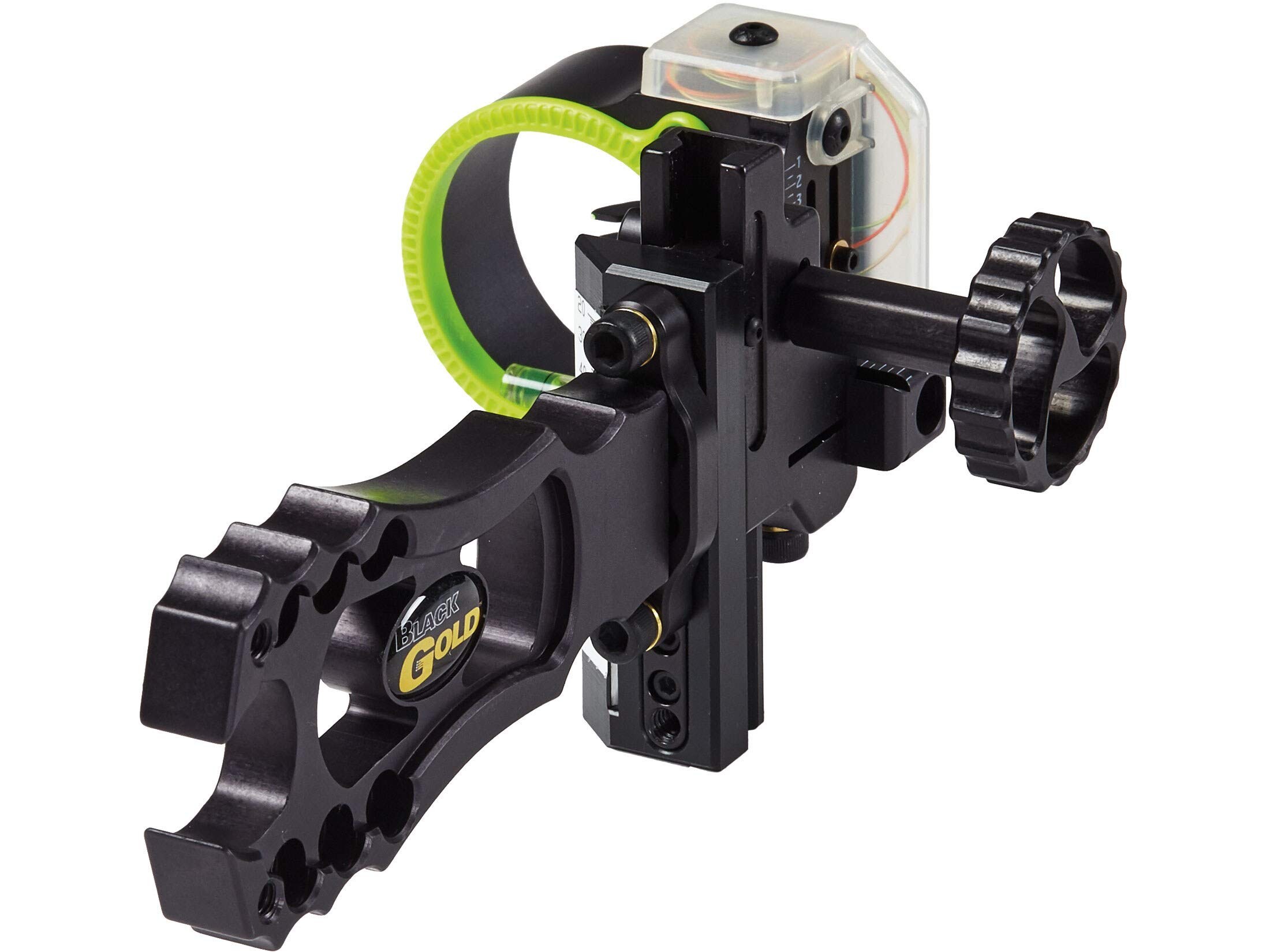 Black Gold Ascent Verdict Archery Sight-Black/Right Hand Adjustable-3 Pin/ .19 Pin Size