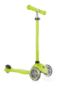 globber toddler scooter | 3 wheel kick scooter for kids and toddlers ages 3-7 with light up wheels | grow with me outdoor kick scooter for girls and boys with adjustable handle bars (v2, lime green)