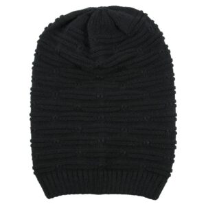 RW Rasta Stretch Long Beanie Hats Black