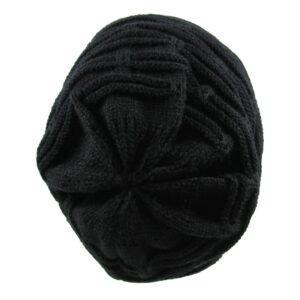 RW Rasta Stretch Long Beanie Hats Black