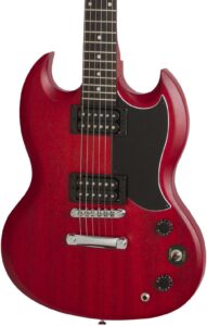 epiphone sg special satin e1 vintage worn, heritage cherry