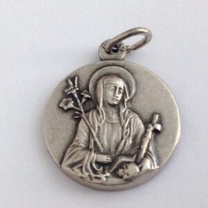 I G J Saint Catherine from Siena Silver Medal - The Patron Saints Medals