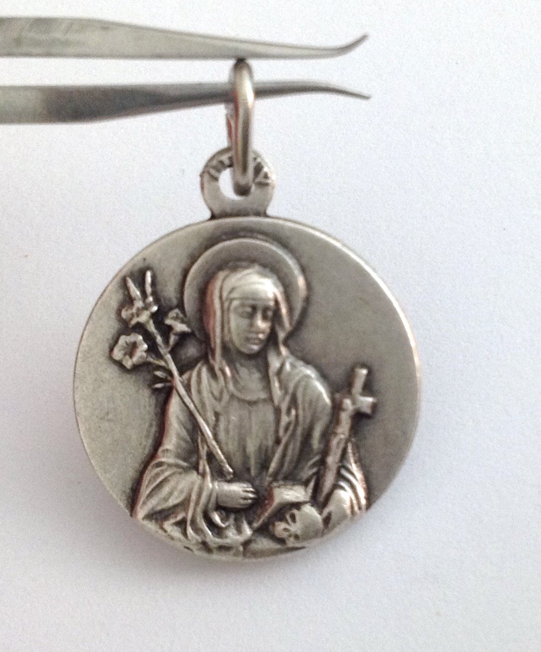 I G J Saint Catherine from Siena Silver Medal - The Patron Saints Medals