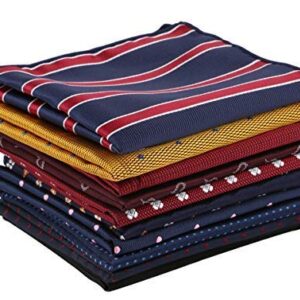 driew 11 Pcs Men Suit Pocket Square Handkerchiefs with Assorted Pattern