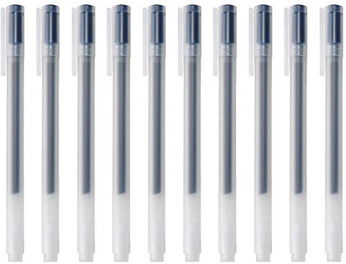 MUJI Gel Ink Ballpoint Pens 0.38mm Blue-black 10pcs