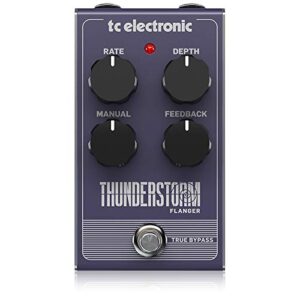 tc electronic thunderstorm flanger vintage-style flanger pedal with all-analog bucket-brigade circuit