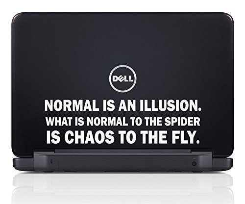 Normal Is An illusion Sticker Decal MacBook Pro Air 13" 15" 17" Laptop Sticker Inspirational Text Motivational Sticker