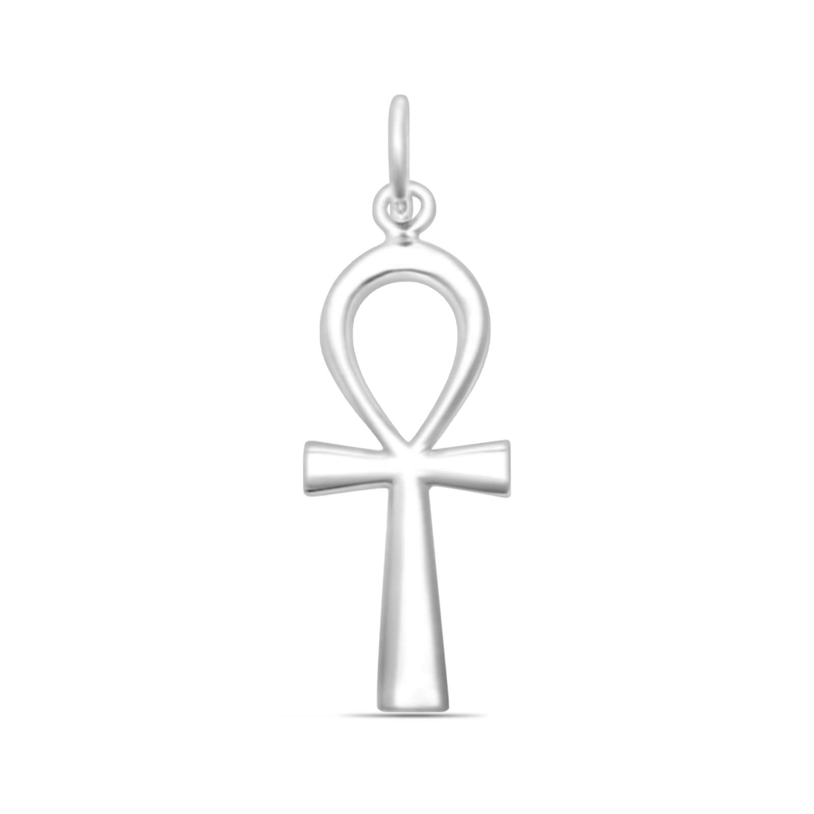 Blue Apple Co. Ankh Pendant Charm 925 Sterling Silver Egyptian Cross Ankh