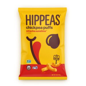 hippeas organic chickpea puffs sriracha sunshine, 4 oz