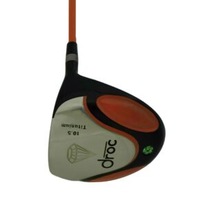 Droc - Dimond Golf Driver Right Hand (10.5 Degrees. 100% Titanium, 100% Graphite Shaft) Age 10 - Adult Orange and Black