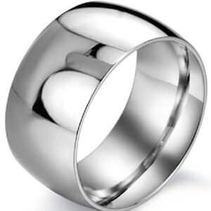 jude jewelers 12mm stainless steel plain wedding band ring (9)