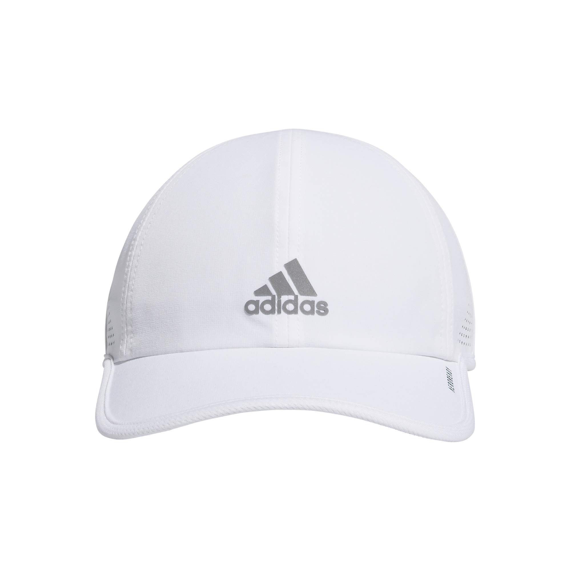 adidas Women's Superlite 2 Relaxed Adjustable Performance Hat, White/Silver Reflective, One Size