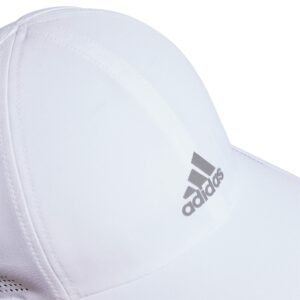 adidas Women's Superlite 2 Relaxed Adjustable Performance Hat, White/Silver Reflective, One Size